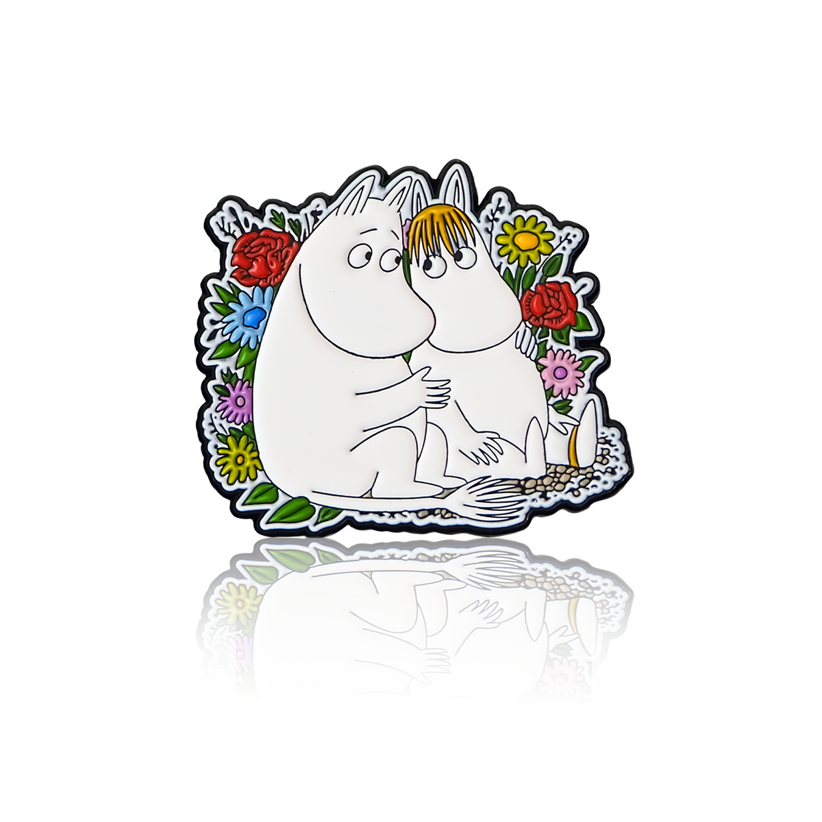 Moomintroll with a Snorkmaiden in flowers | PINBOX.EU